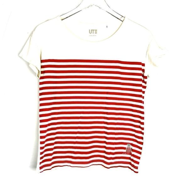 Uniqlo | Tops | Uniqlo Limited Edition Red And White Strip Shirtby Lisa Larson | Poshmark